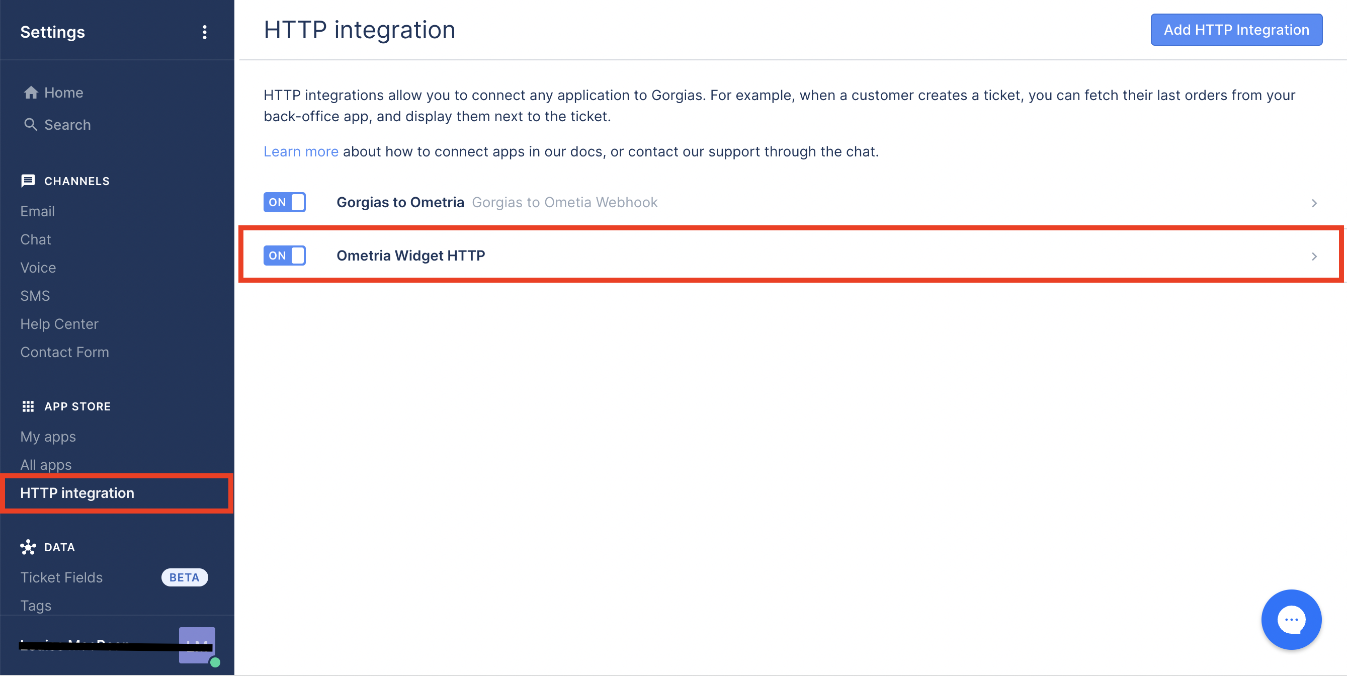 Setting up a Gorgias integration – Ometria Help Centre