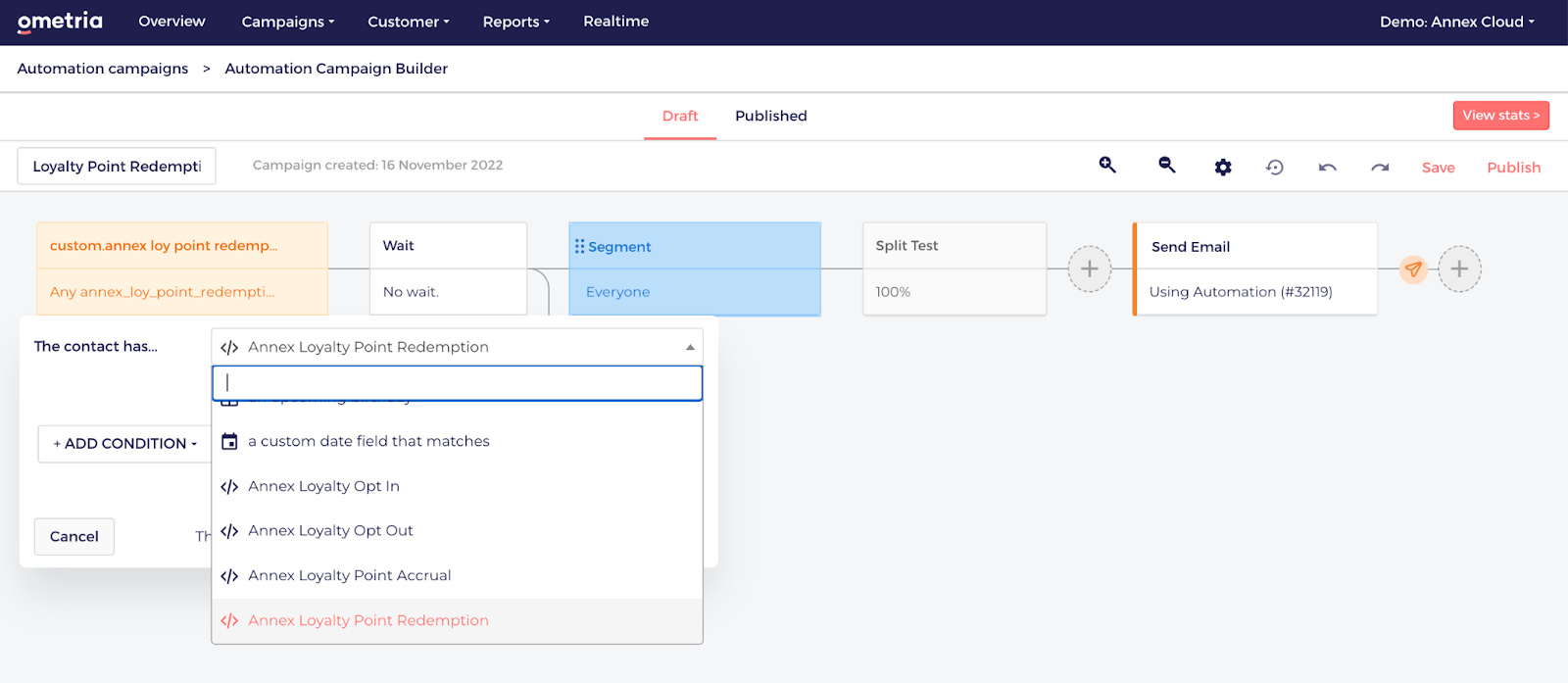 Setting up an Annex Cloud integration – Ometria Help Centre