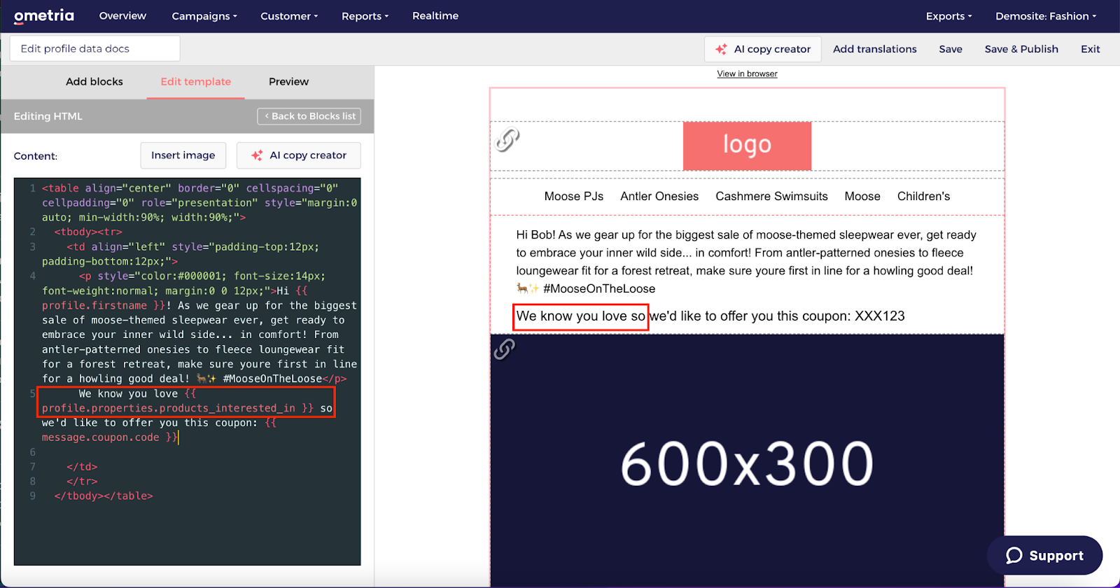 Edit profile data – Ometria Help Centre