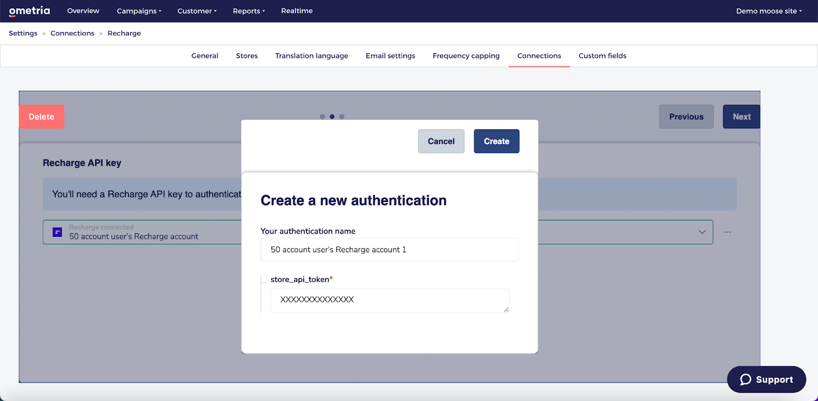 Setting up a Recharge integration – Ometria Help Centre