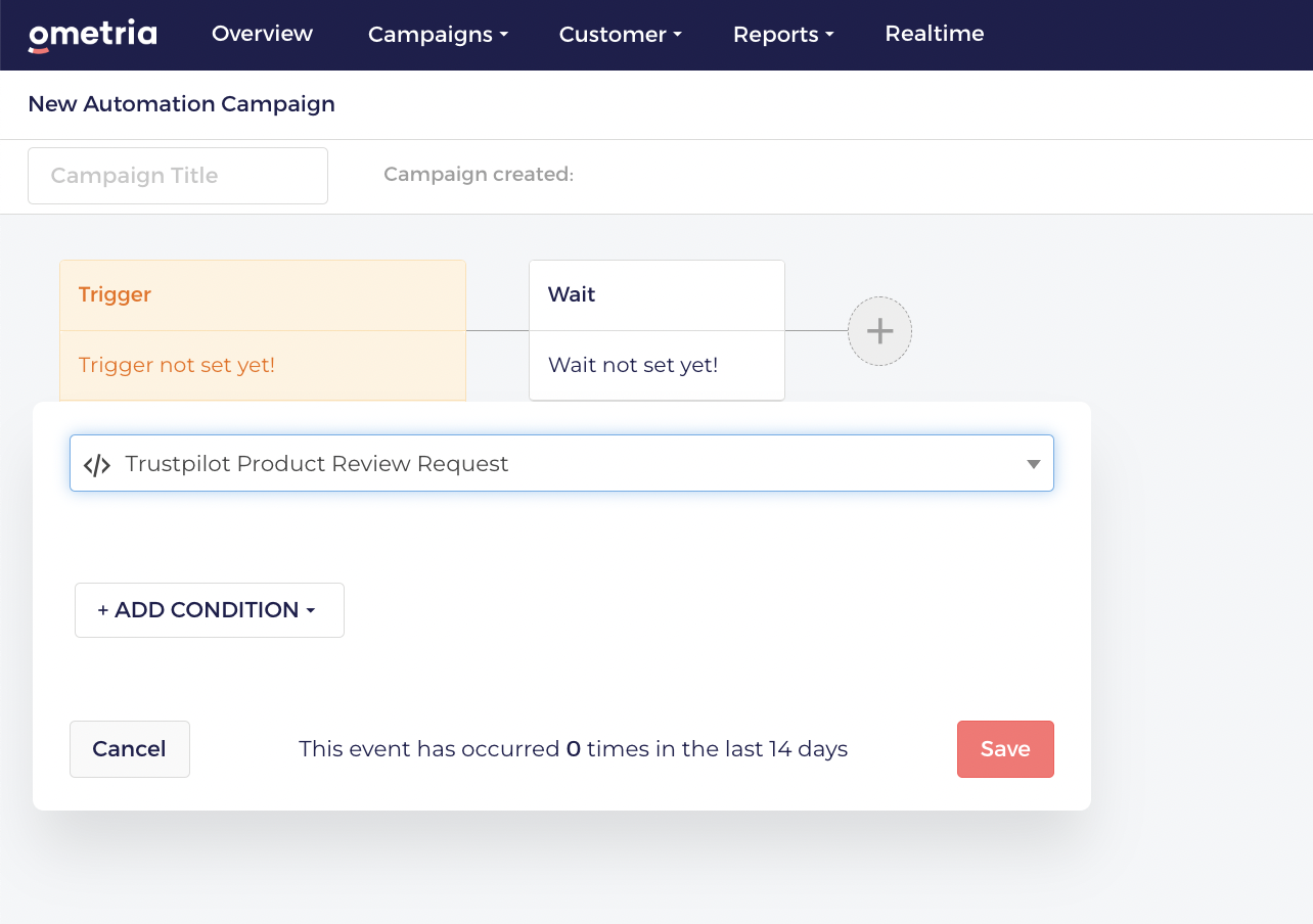 Send Trustpilot review invitations – Ometria Help Centre