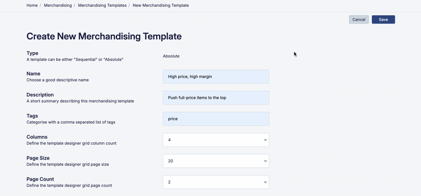 Merchandising templates – Ometria Help Centre