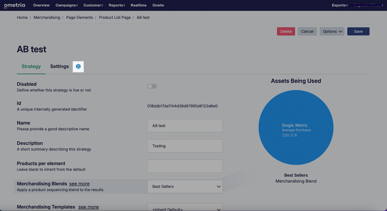 AB testing – Ometria Help Centre