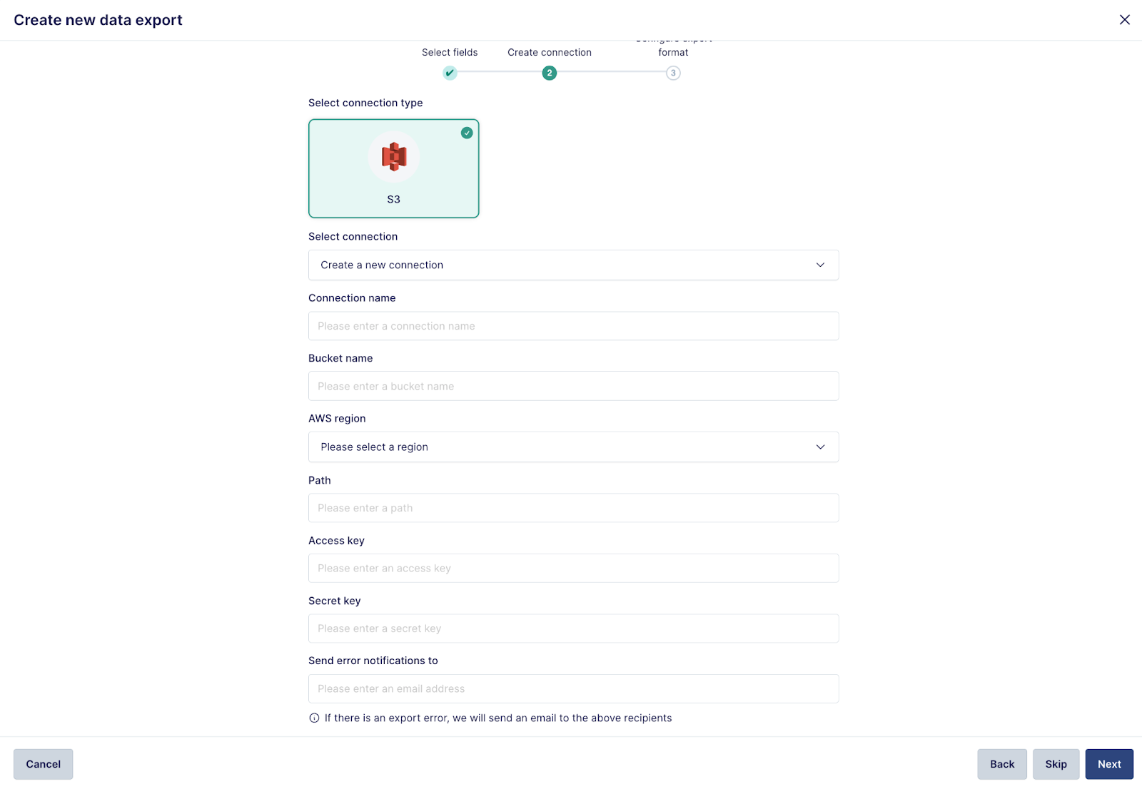 Customised data export – Ometria Help Centre