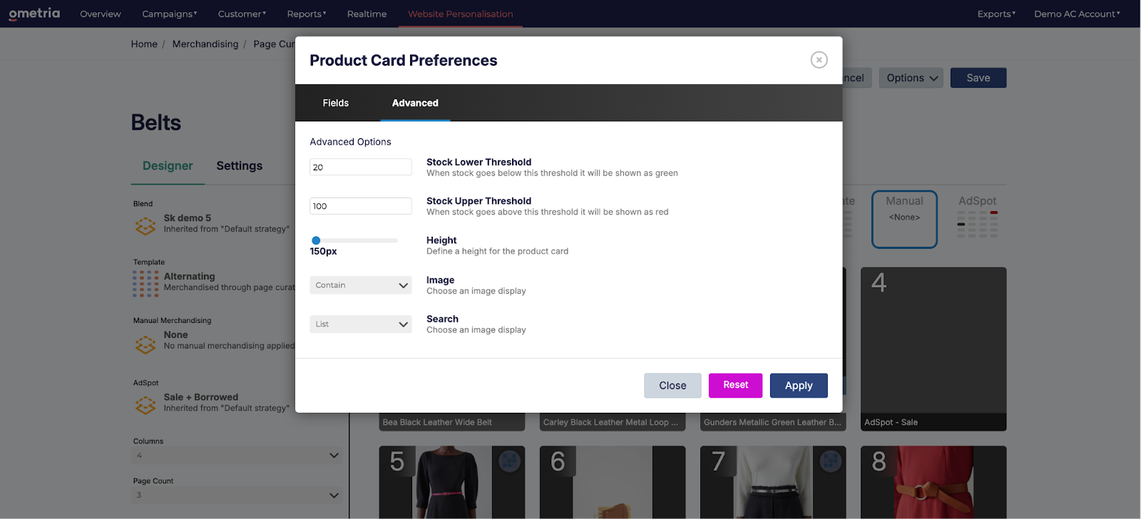 Page curation – Ometria Help Centre